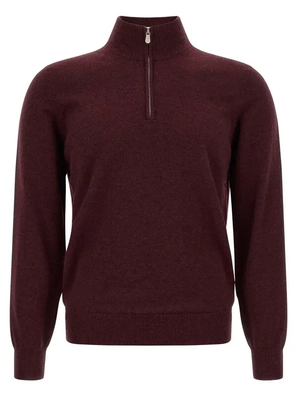 Brunello Cucinelli Half-zip Cashmere Sweater - Multicolor