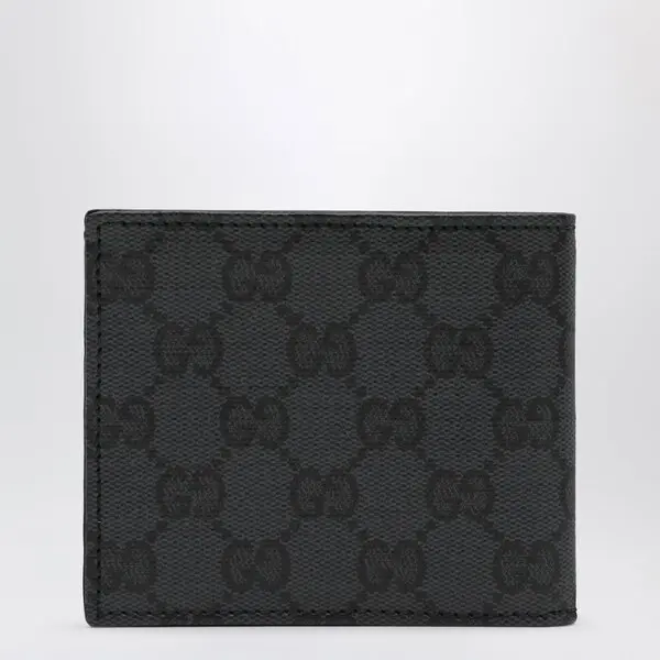 Gucci Essence Classic Bifold Wallet In Gg Canvas - Black