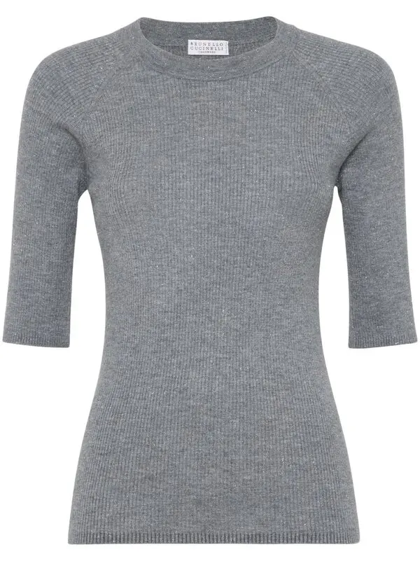Brunello Cucinelli Cashmere Blend Crewneck Sweater - Multicolor