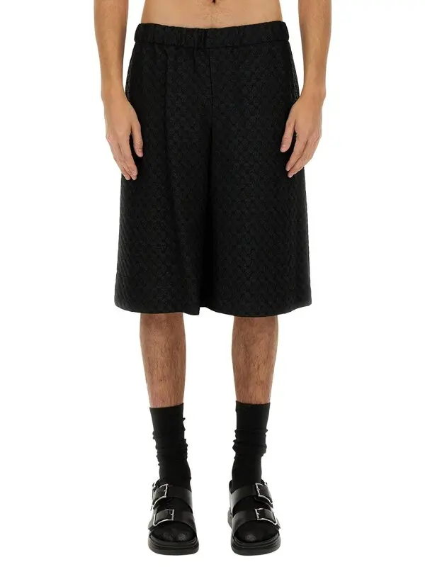 Alexander McQueen Skull Jacquard Pattern Shorts