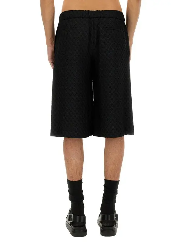 Alexander McQueen Skull Jacquard Pattern Shorts