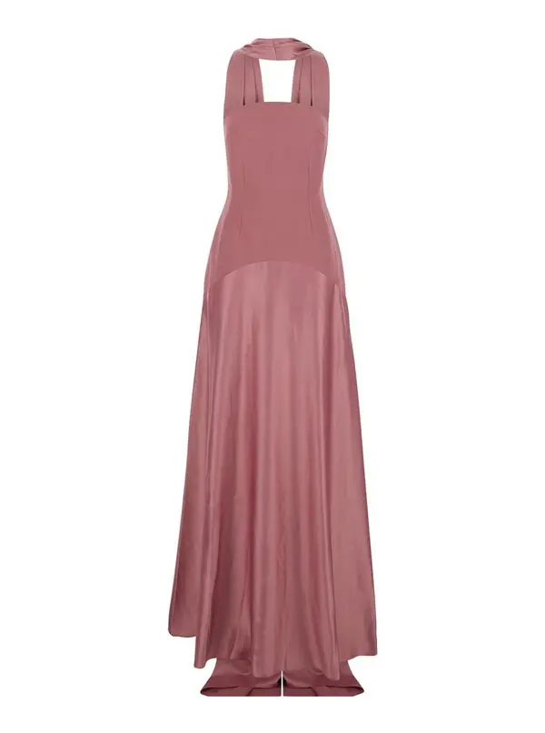 Solace London Mae Long Dress - Multicolor