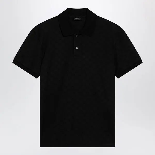 Gucci Gg Jacquard Technical Jersey Polo Shirt