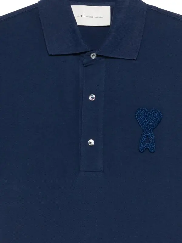 AMI Paris Cotton Polo Shirt - Multicolor