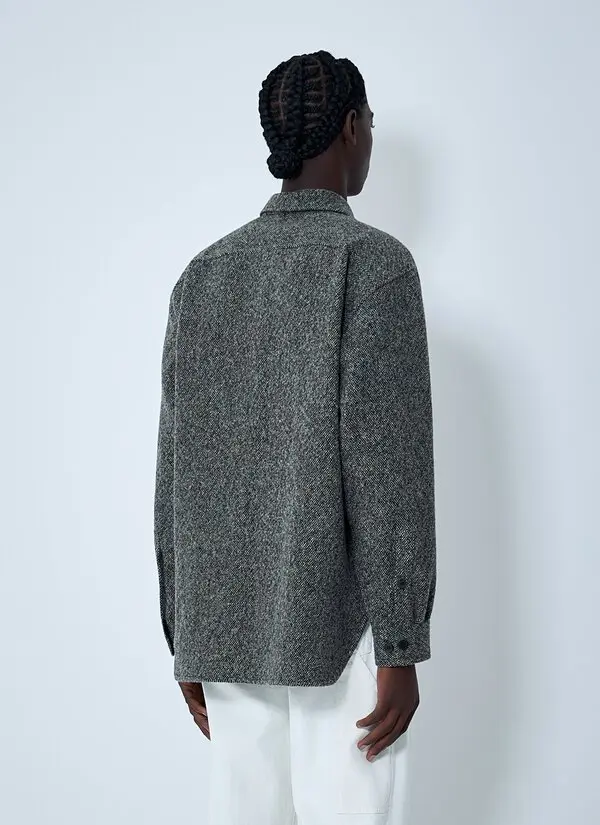 Dries Van Noten Herringbone Zip Jacket