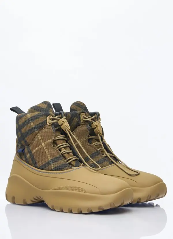 Burberry Check Scoot Trek Boots