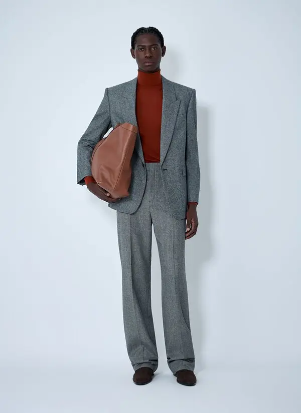 Saint Laurent Wide-leg Wool Blend Pants