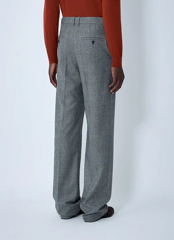 Saint Laurent Wool Blend Wide-leg Pants