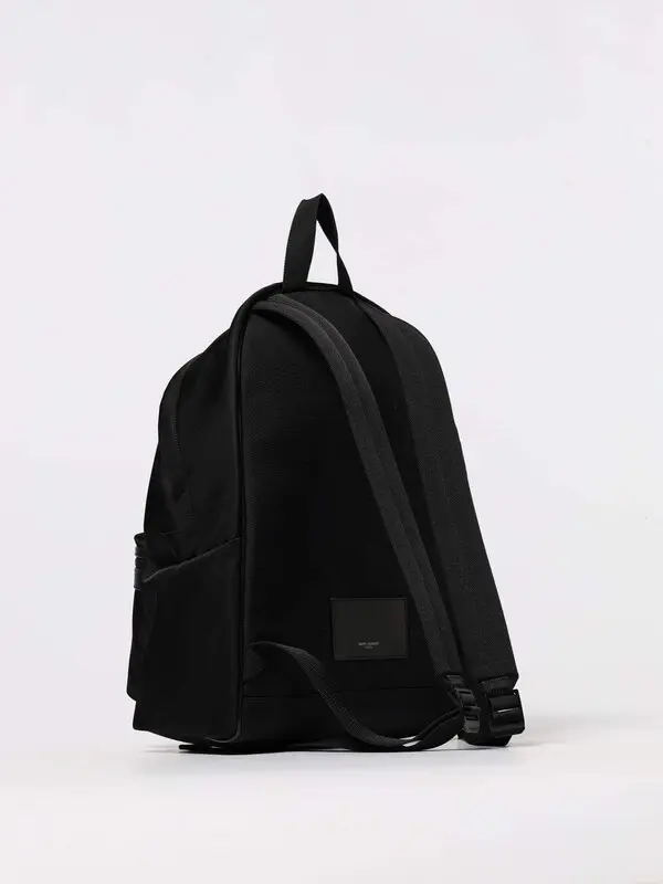 Saint Laurent Nylon And Leather Backpack - Black