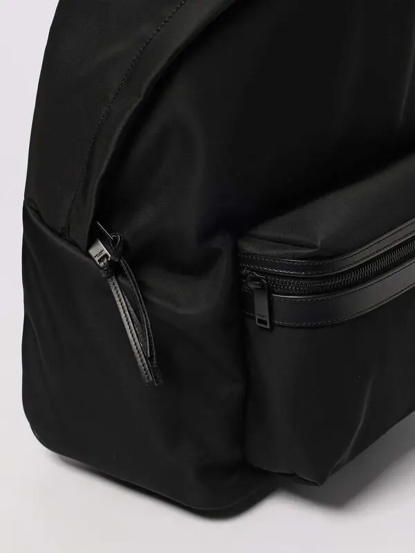 Saint Laurent Nylon And Leather Backpack - Black