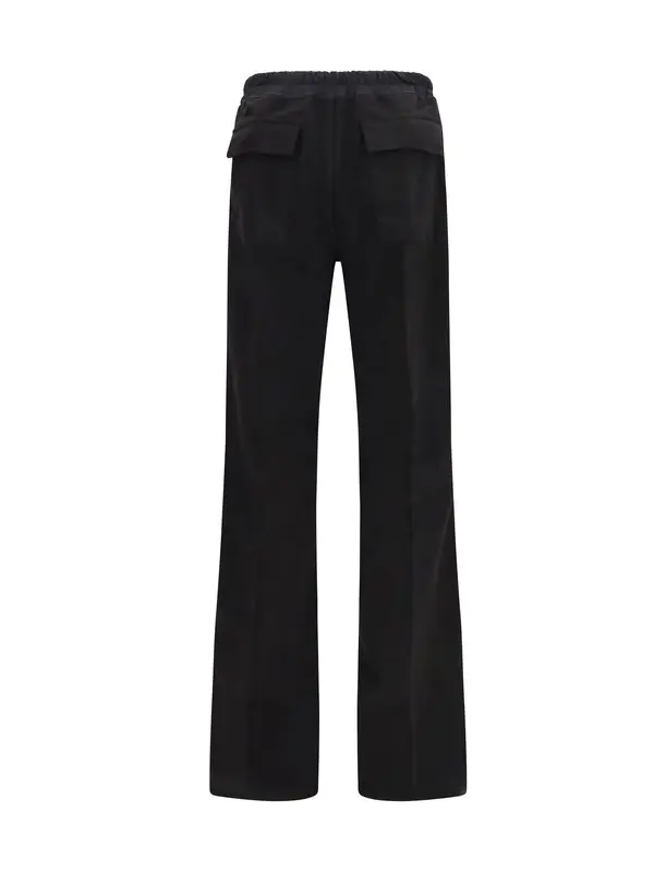 Rick Owens Dietrich Drawstring Pants In Brushed Twill