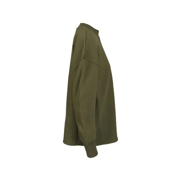 Attico High Neck Embroidered Sweatshirt - Green