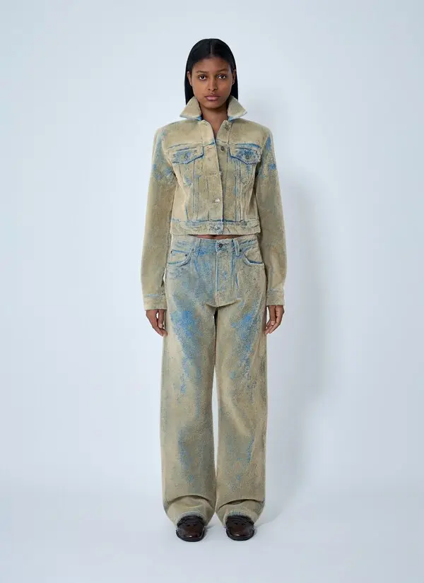 Acne Studios Flocked Denim Jacket