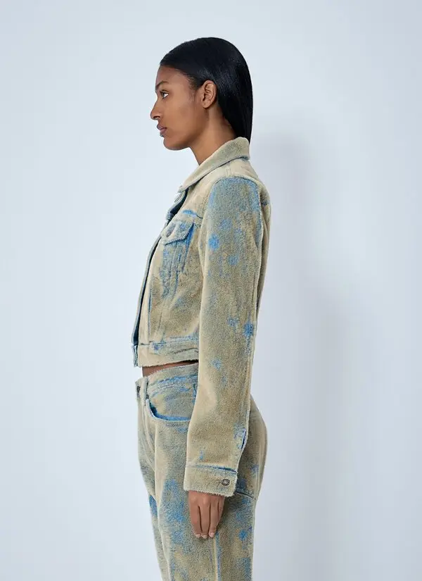 Acne Studios Flocked Denim Jacket