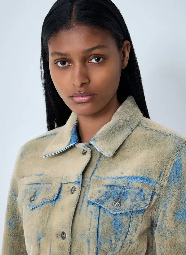 Acne Studios Flocked Denim Jacket