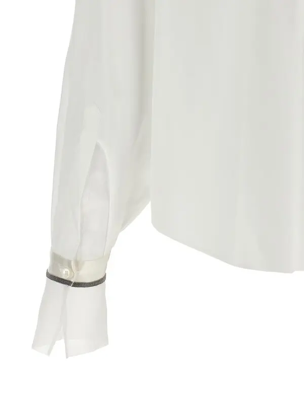 Brunello Cucinelli Shiny Cuffs Shirt