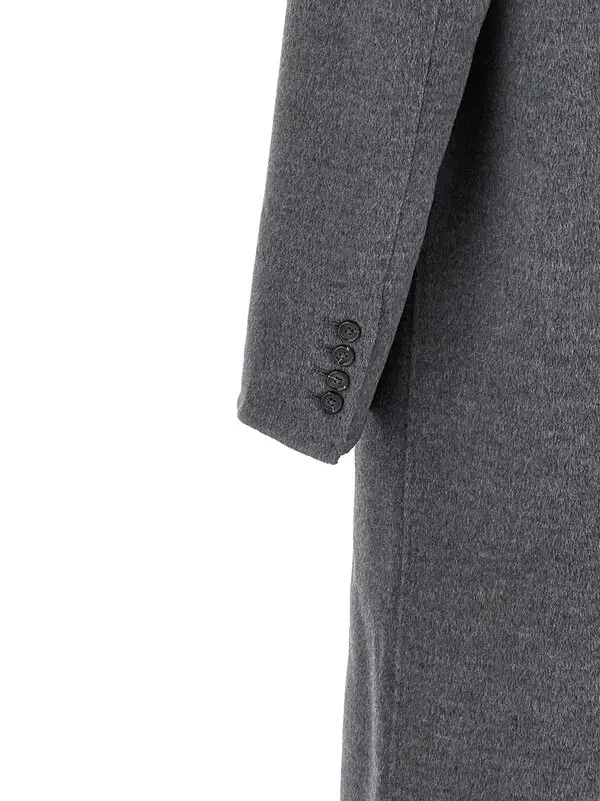 TOTEME Classic Doublé Wool Coat - Gray