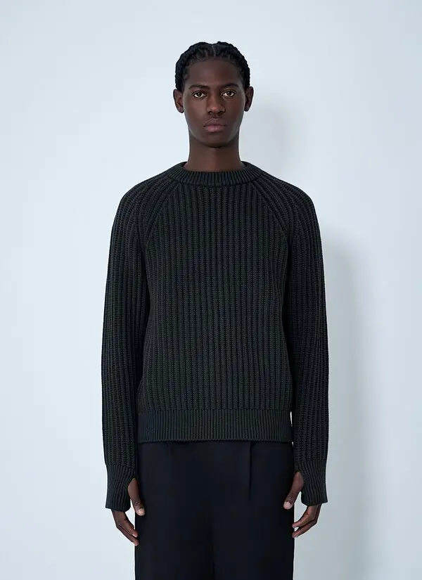 Junya Watanabe Rib Knit Sweater - Black