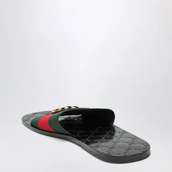Gucci Leather Riviera Slides