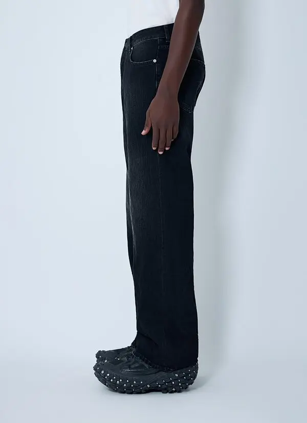 Balenciaga Distressed Denim Jeans - Black