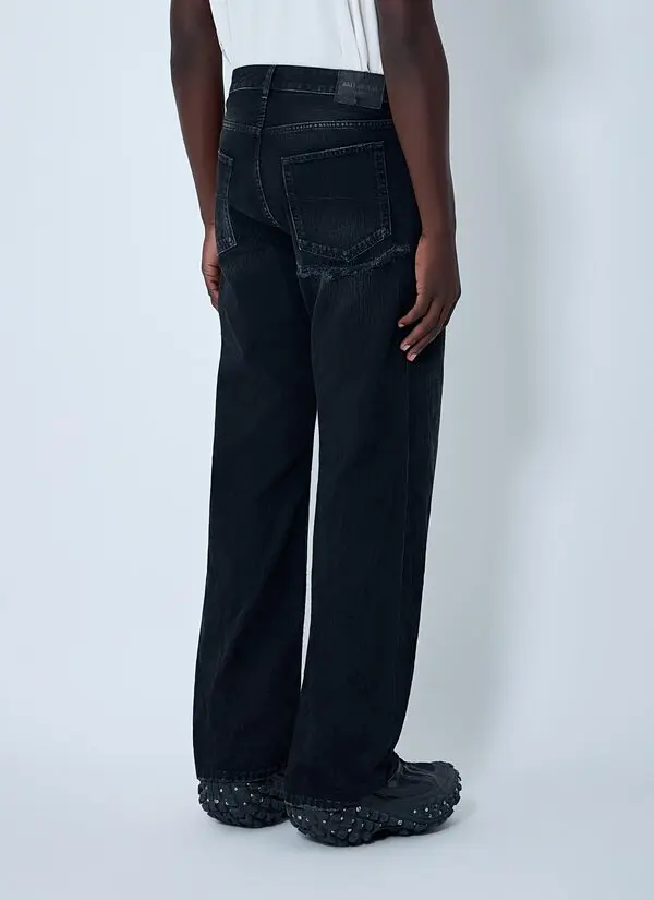 Balenciaga Distressed Denim Jeans - Black