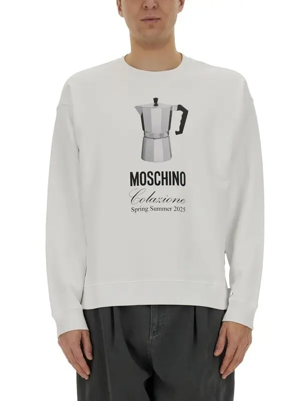 Moschino Breakfast Sweatshirt - White