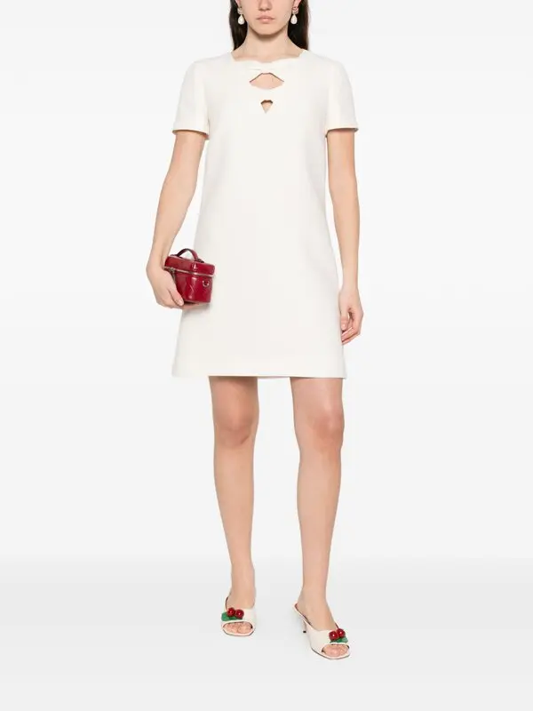 Valentino Garavani Wool And Silk Blend Short Dress