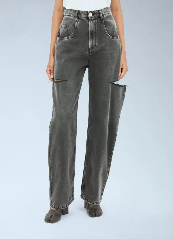 MAISON MARGIELA Cut-out Jeans - Black