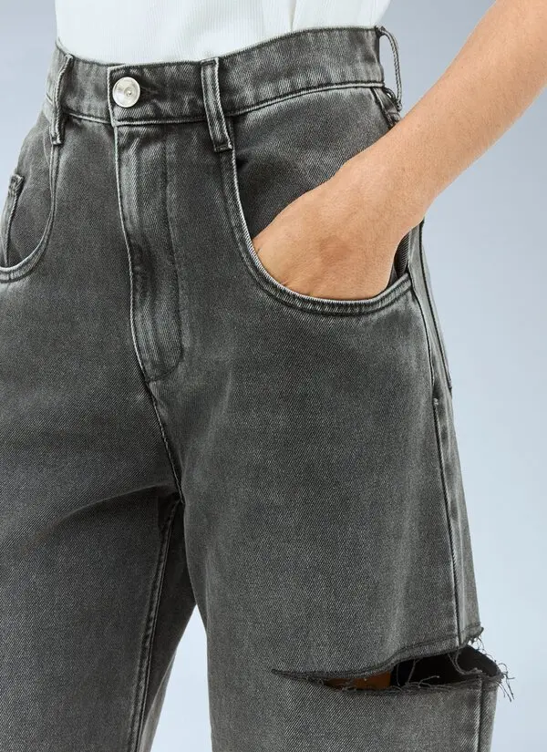 MAISON MARGIELA Cut-out Denim Jeans - Black