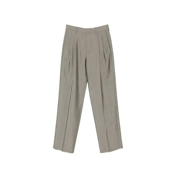 Victoria Beckham Grey Trousers Straight Trousers