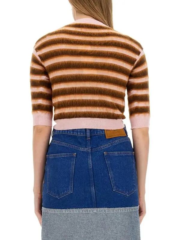 Marni Cardigan With Stripe Pattern