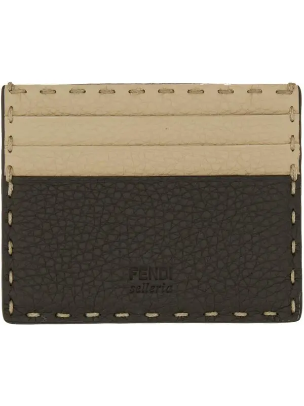 Fendi Card Holder Saddlery - Cream