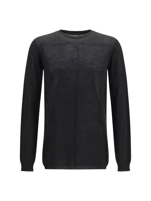 Rick Owens Biker Level Sweater - Black