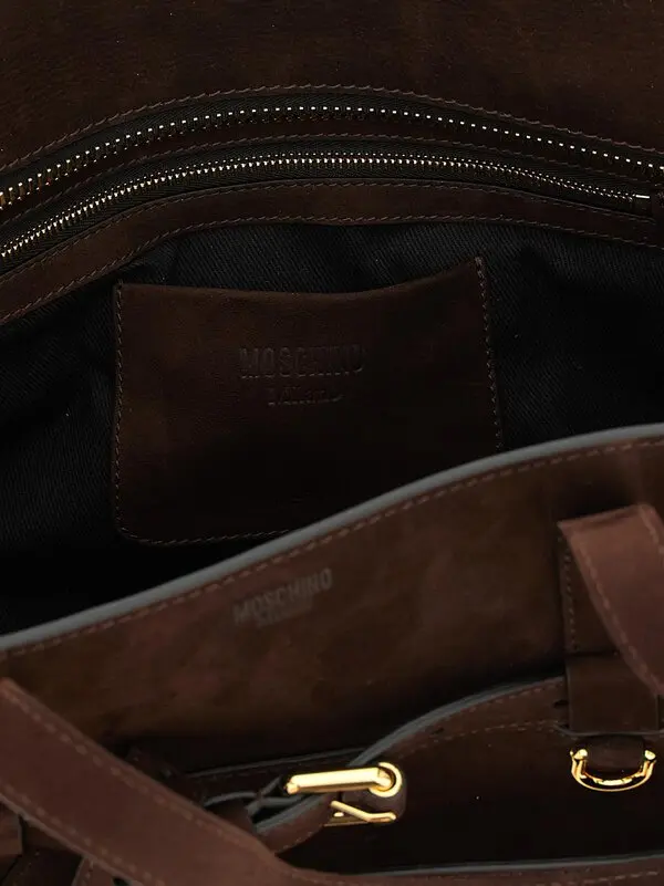 Moschino Tie Me' Handbag - Brown
