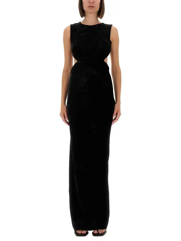 Rick Owens Dress With Open Back - Black