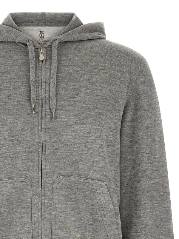 Brunello Cucinelli Cashmere And Silk Hoodie