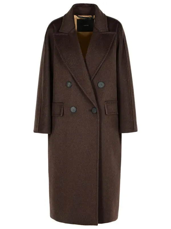 Max Mara Male Over Coat In Cachemire, Alpaca And Wool - Brown