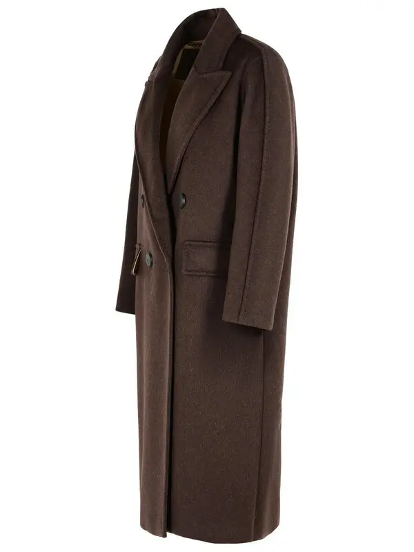 Max Mara Male Over Coat In Cachemire, Alpaca And Wool - Brown
