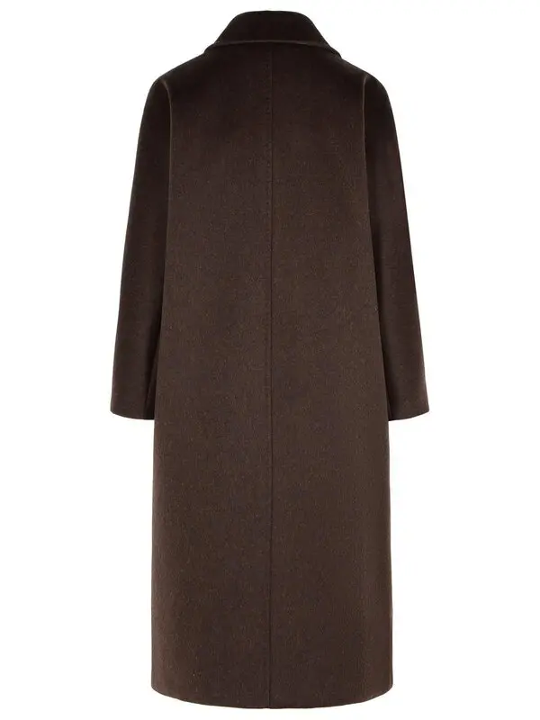 Max Mara Male Over Coat In Cachemire, Alpaca And Wool - Brown