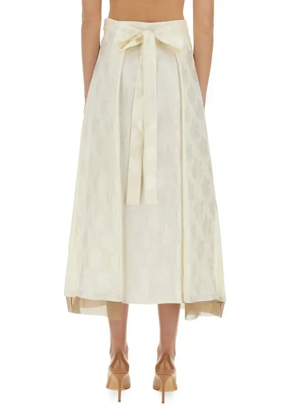 Fendi Ff Silk Skirt