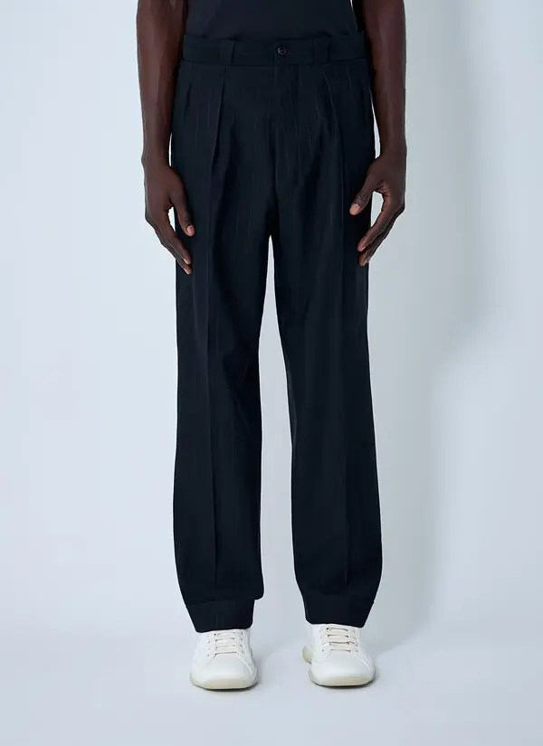 Prada Wool-blend Pinstripe Pants