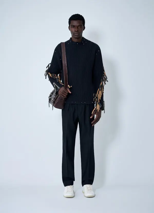 Prada Wool-blend Pinstripe Pants