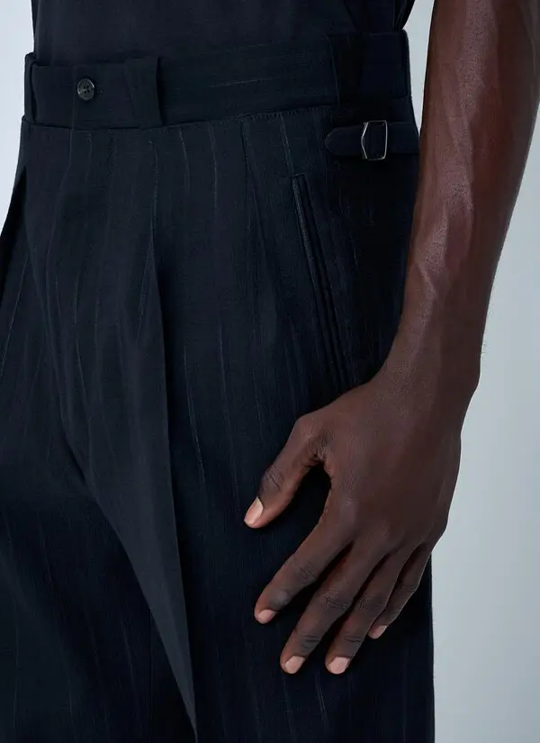 Prada Wool-blend Pinstripe Pants