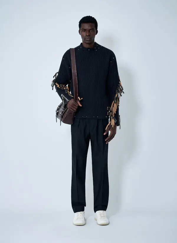 Prada Wool-blend Pinstripe Trousers