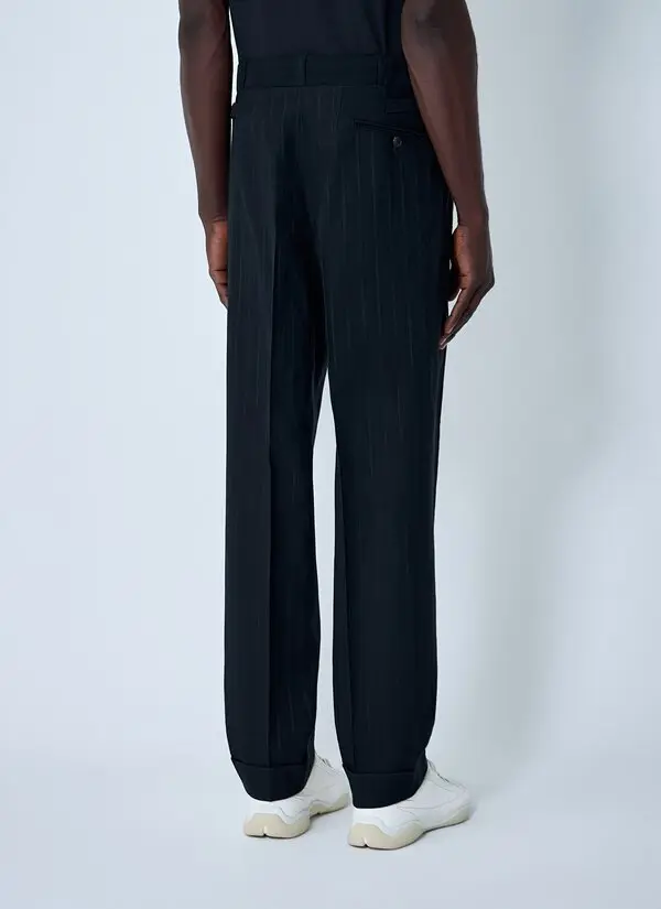 Prada Wool-blend Pinstripe Trousers