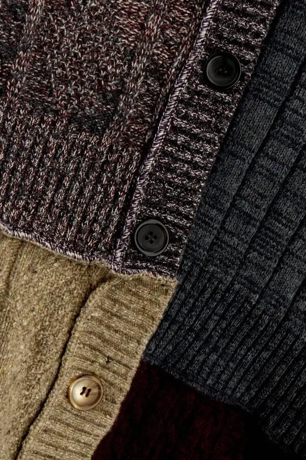 Dolce & Gabbana Patchwork Knitwear Cardigan