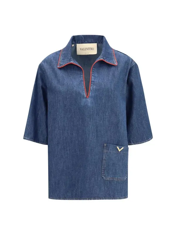 Valentino Garavani Denim Shirt - Blue