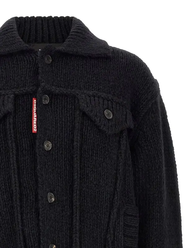 Dsquared2 Logo Patch Cardigan