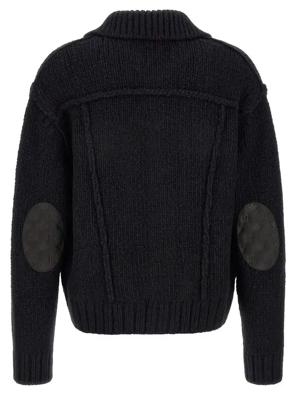 Dsquared2 Logo Patch Cardigan - Blue