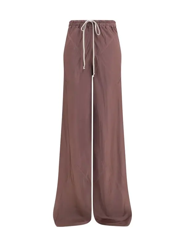 Rick Owens Silk Pants - Brown